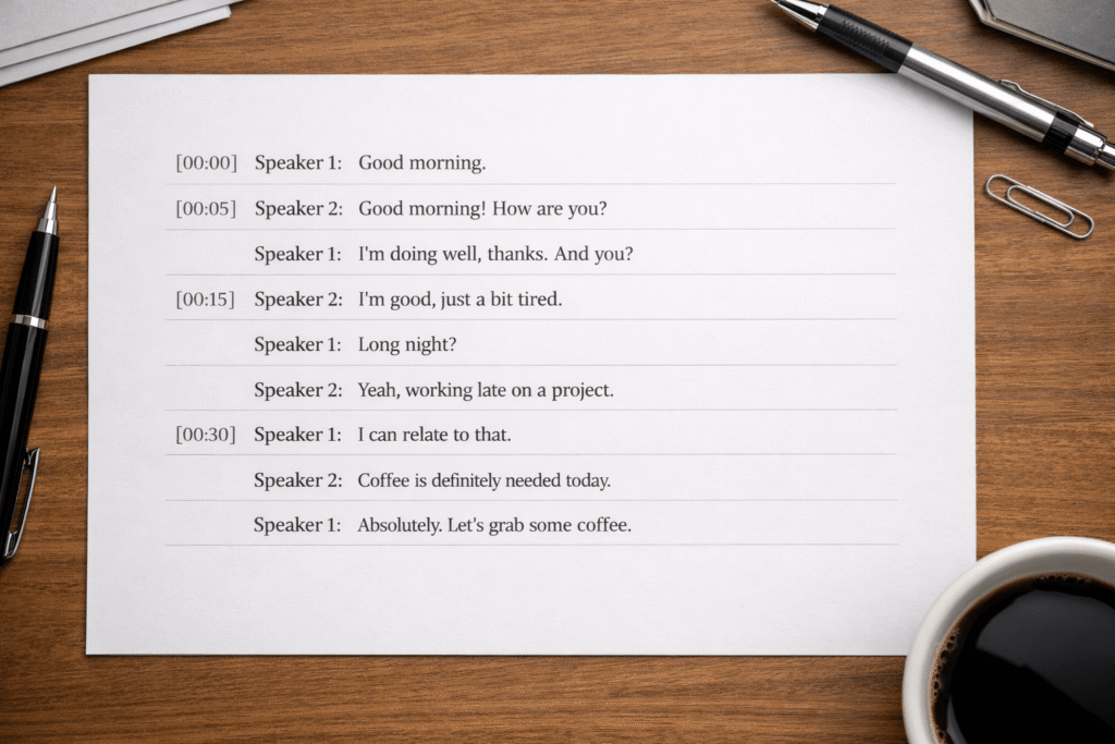 What Does Transcribe Mean? Examples