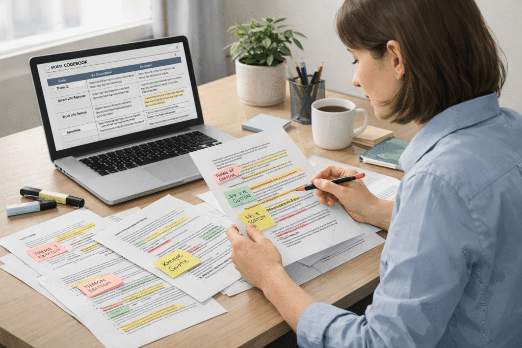 How to code interview transcripts in qualitative research