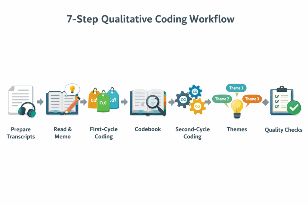 How to code interview transcripts in qualitative research